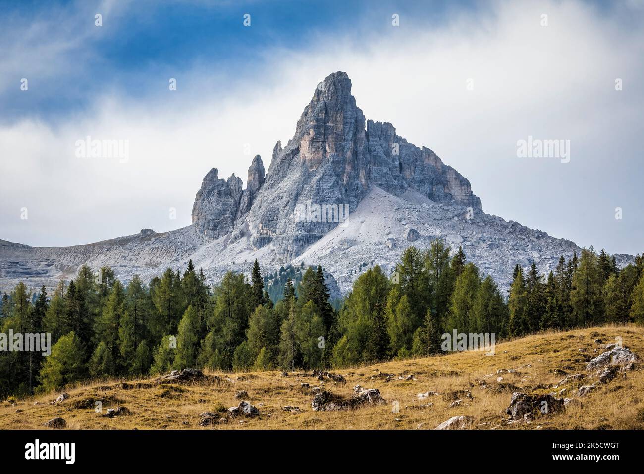 Italy, Veneto, Belluno province, Becco di Mezzodi in the territory ...