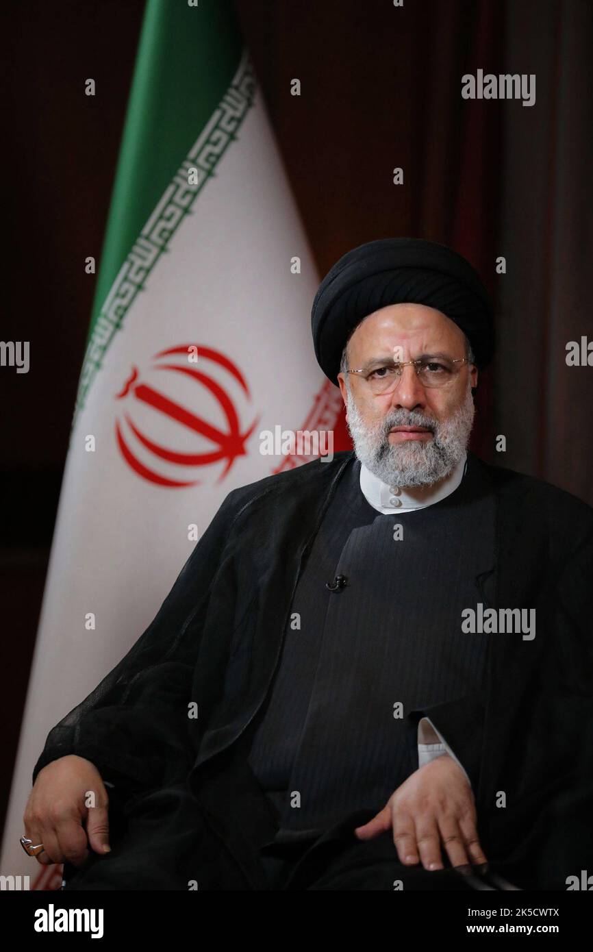 New York, New York, USA. 5th Oct, 2022. Iranian President EBRAHIM RAISI ...