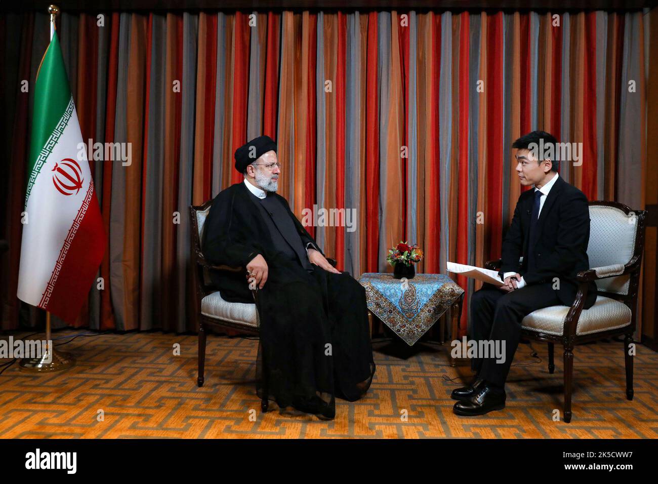 New York, New York, USA. 5th Oct, 2022. Iranian President EBRAHIM RAISI ...