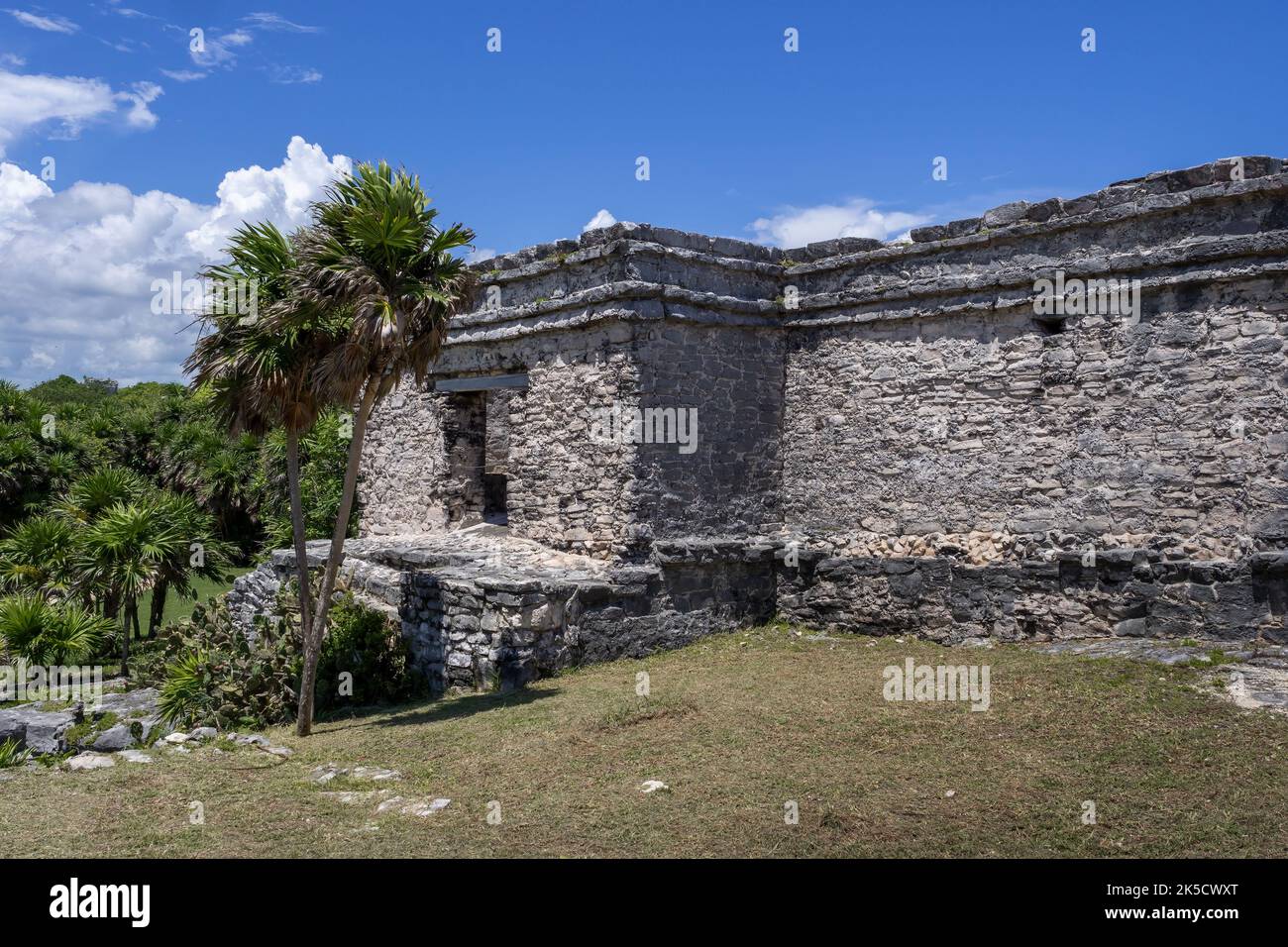 Ancient Tulum ruins Mayan site with temple ruins pyramids and artifacts ...