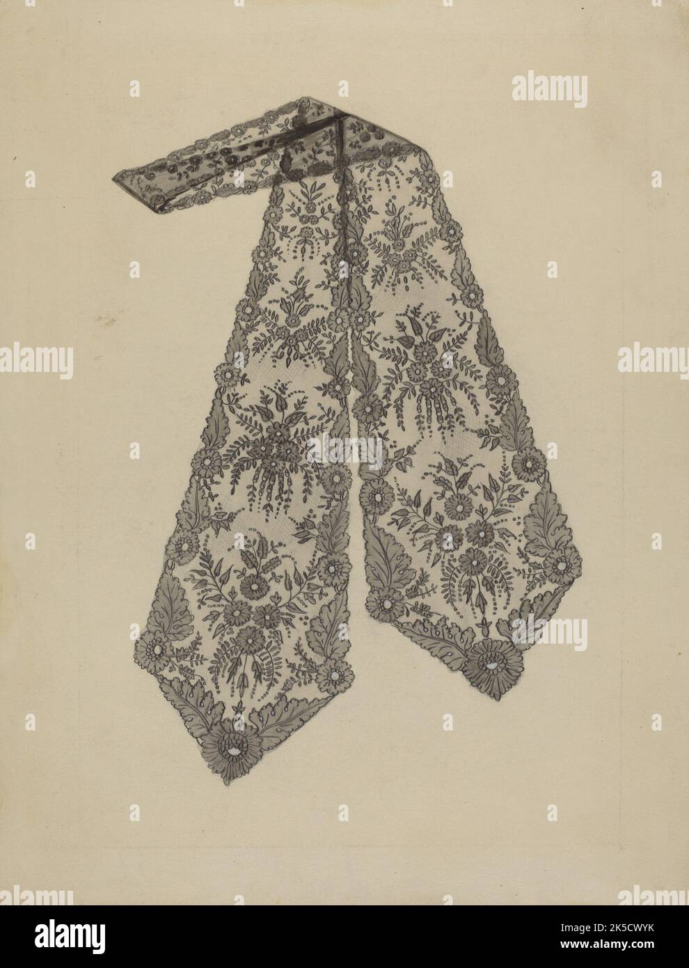 Lace Cravat, 1935/1942 Stock Photo - Alamy