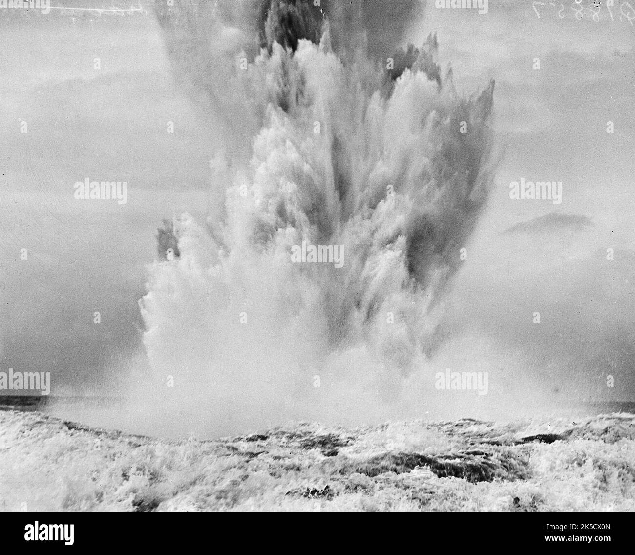 The Royal Navy on the Home Front, 1914-1918 A depth charge exploding ...