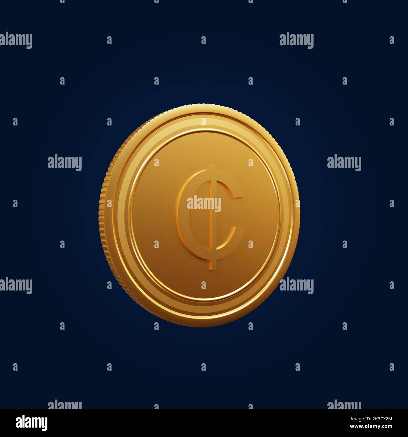 Currency Symbol Ghanaian Cedi 3D Illustration Stock Photo - Alamy