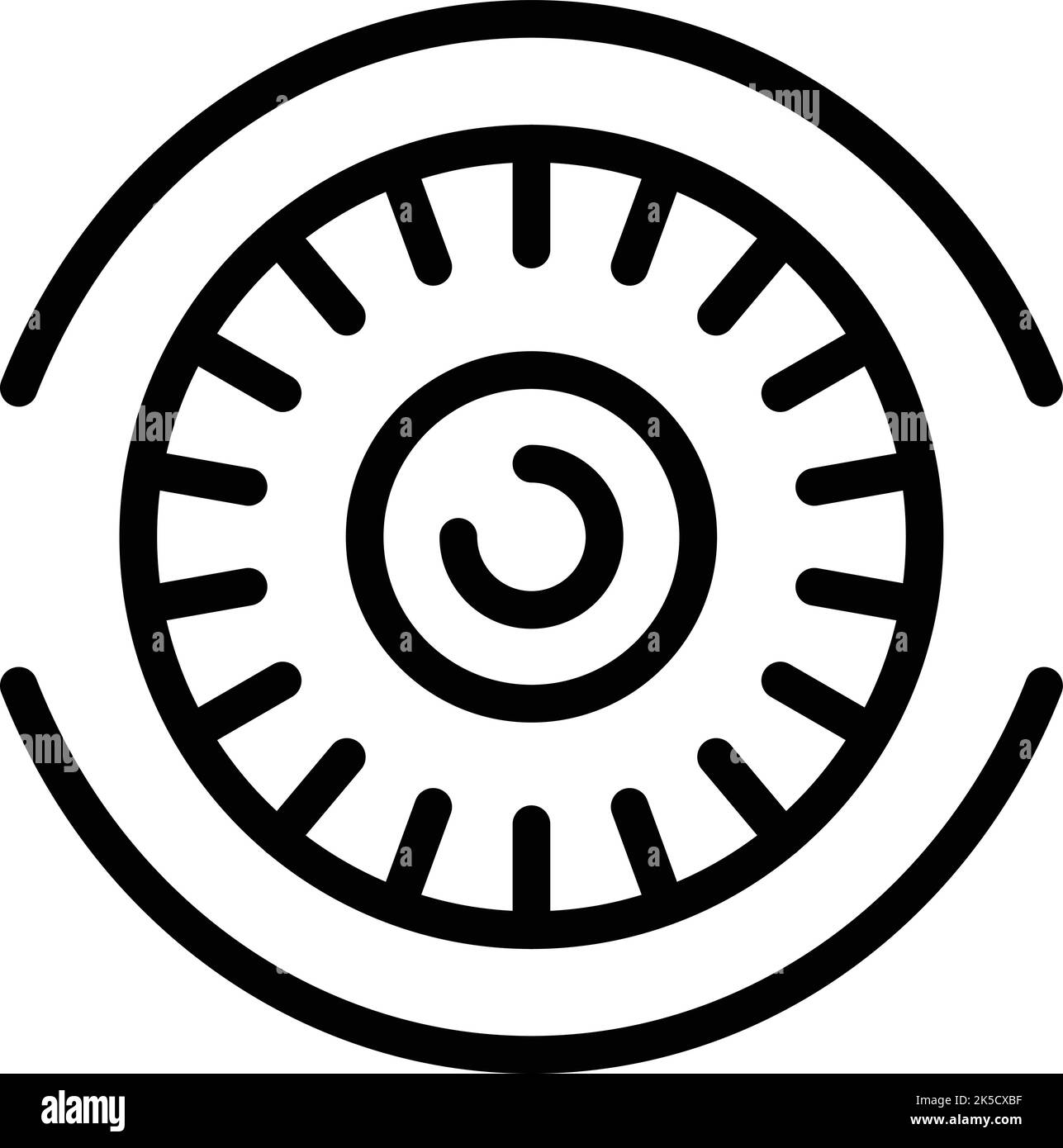 Eye care icon outline vector. Optical vision. Health drop Stock Vector ...