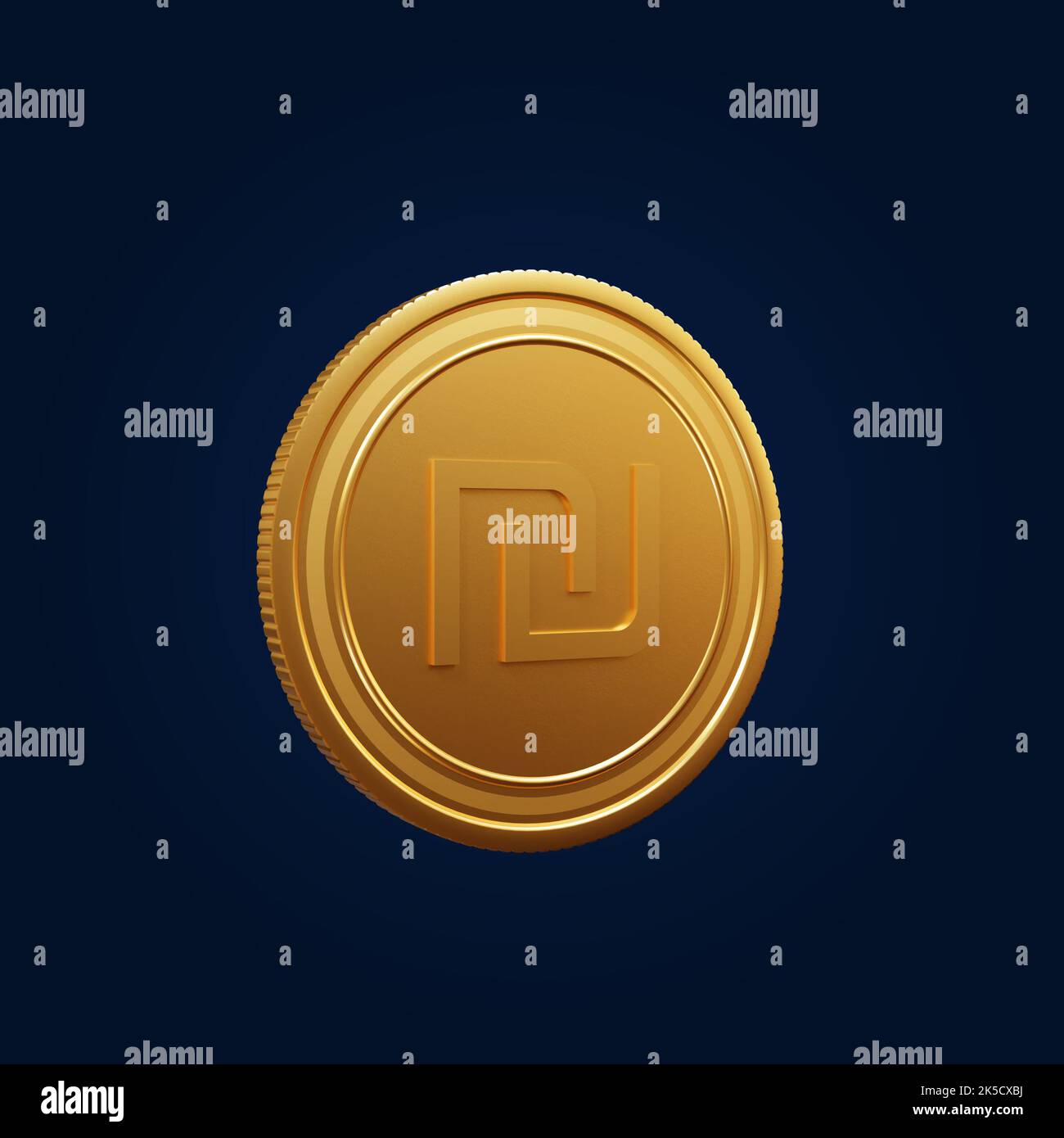 Currency Symbol Israeli New Shekel 3D Illustration Stock Photo - Alamy