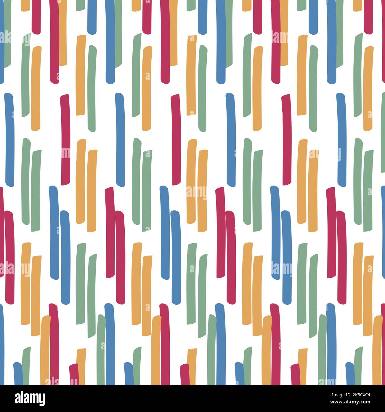 Hand Drawn Vertical Line Straw Retro Style Pattern Stock Vector Image ...