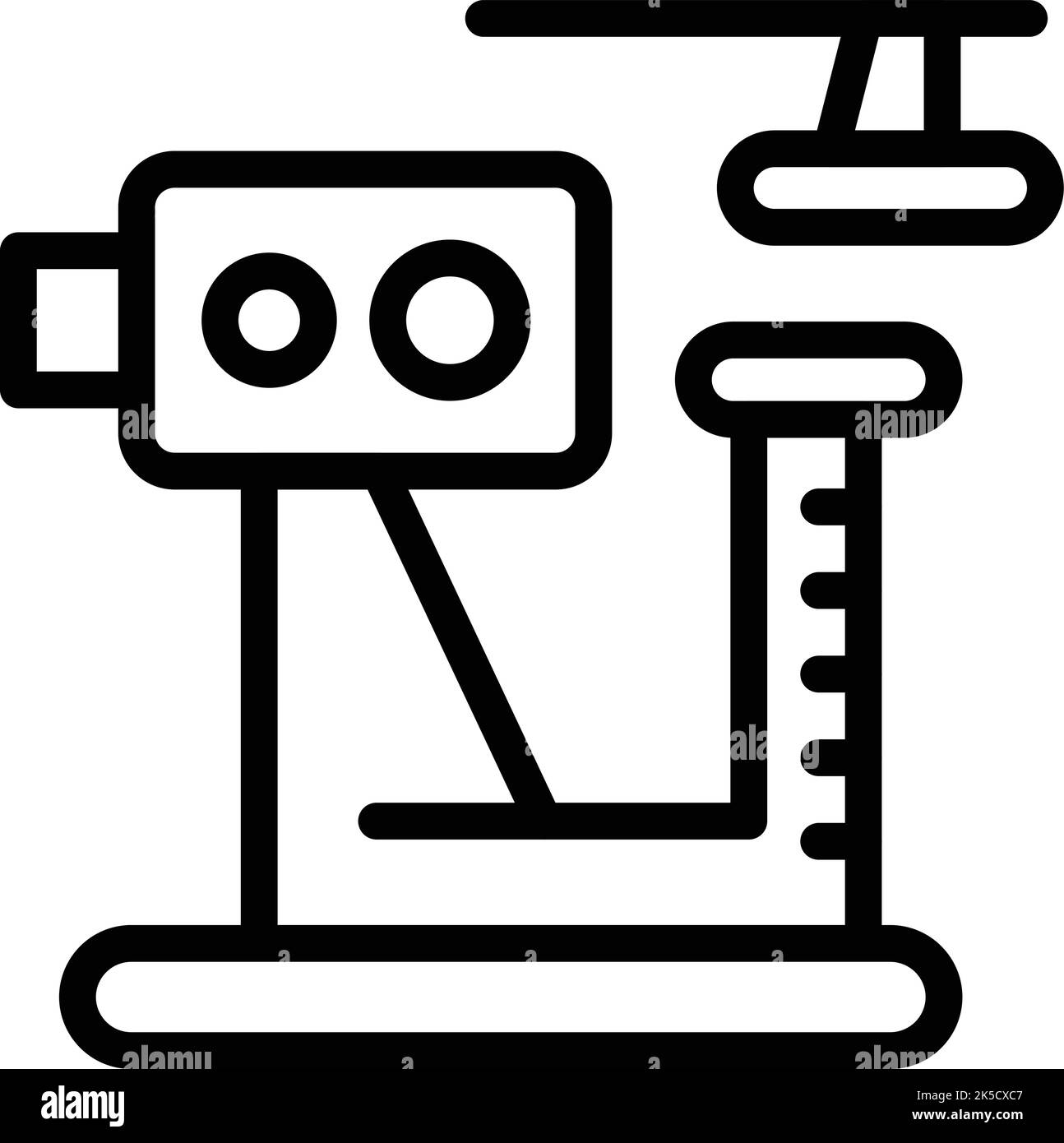 Vision correction device icon outline vector. Eye laser. Glasses ...