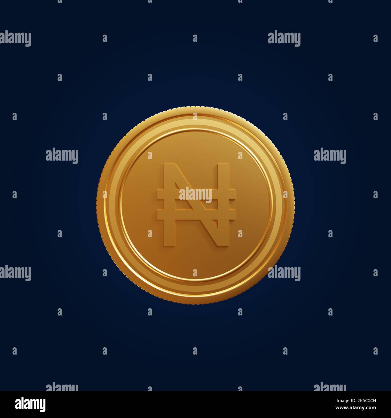 Currency Symbol Nigerian Naira 3D Illustration Stock Photo - Alamy