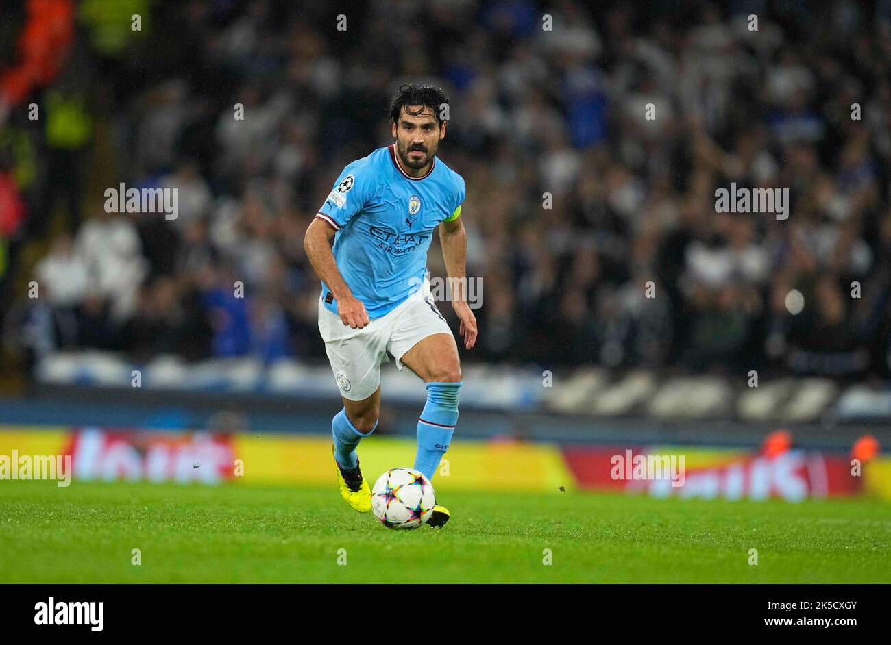 October 5, 2022: Ilkay Gündogan (Manchester City) controls the ball ...