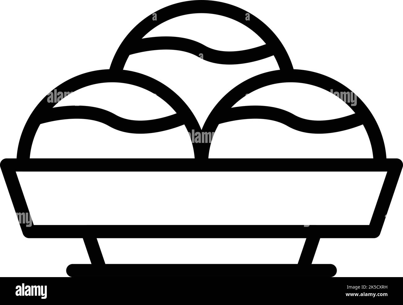 Bakery food icon outline vector. Cafe shop. Bar meal Stock Vector Image ...