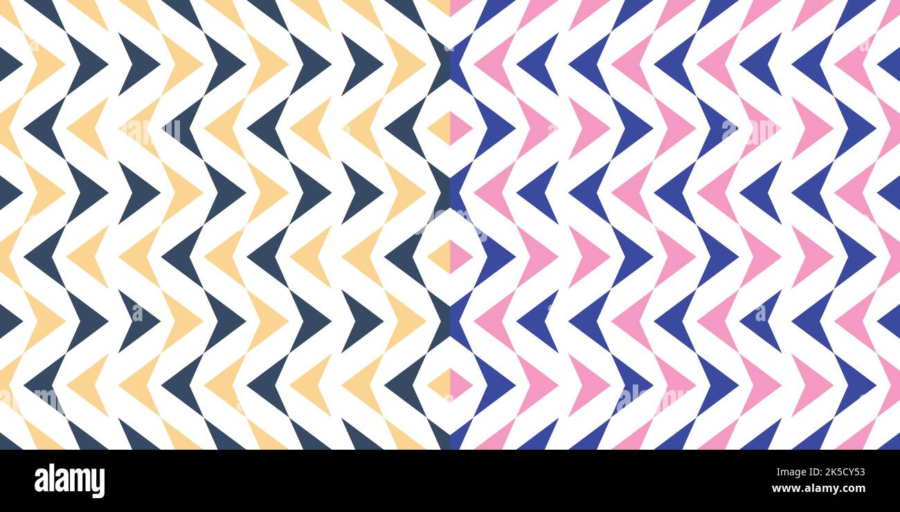 Pink Blue Yellow Horizontal Arrow Pattern Background Vector ...