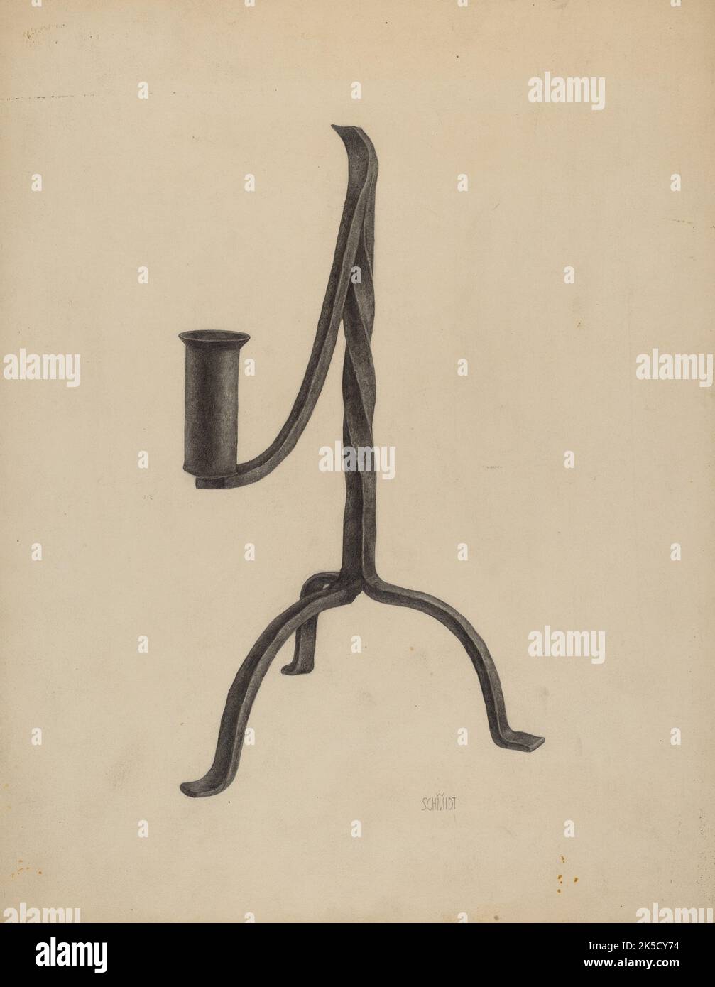 Three Legged Candlestick, c. 1938 Stock Photo - Alamy