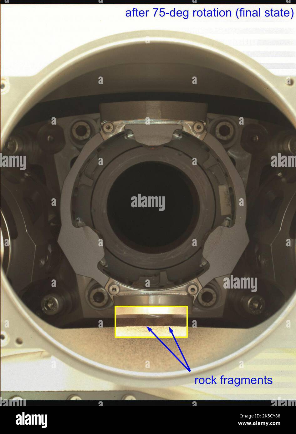 In this annotated animated GIF, the bit carousel on NASA's Perseverance ...