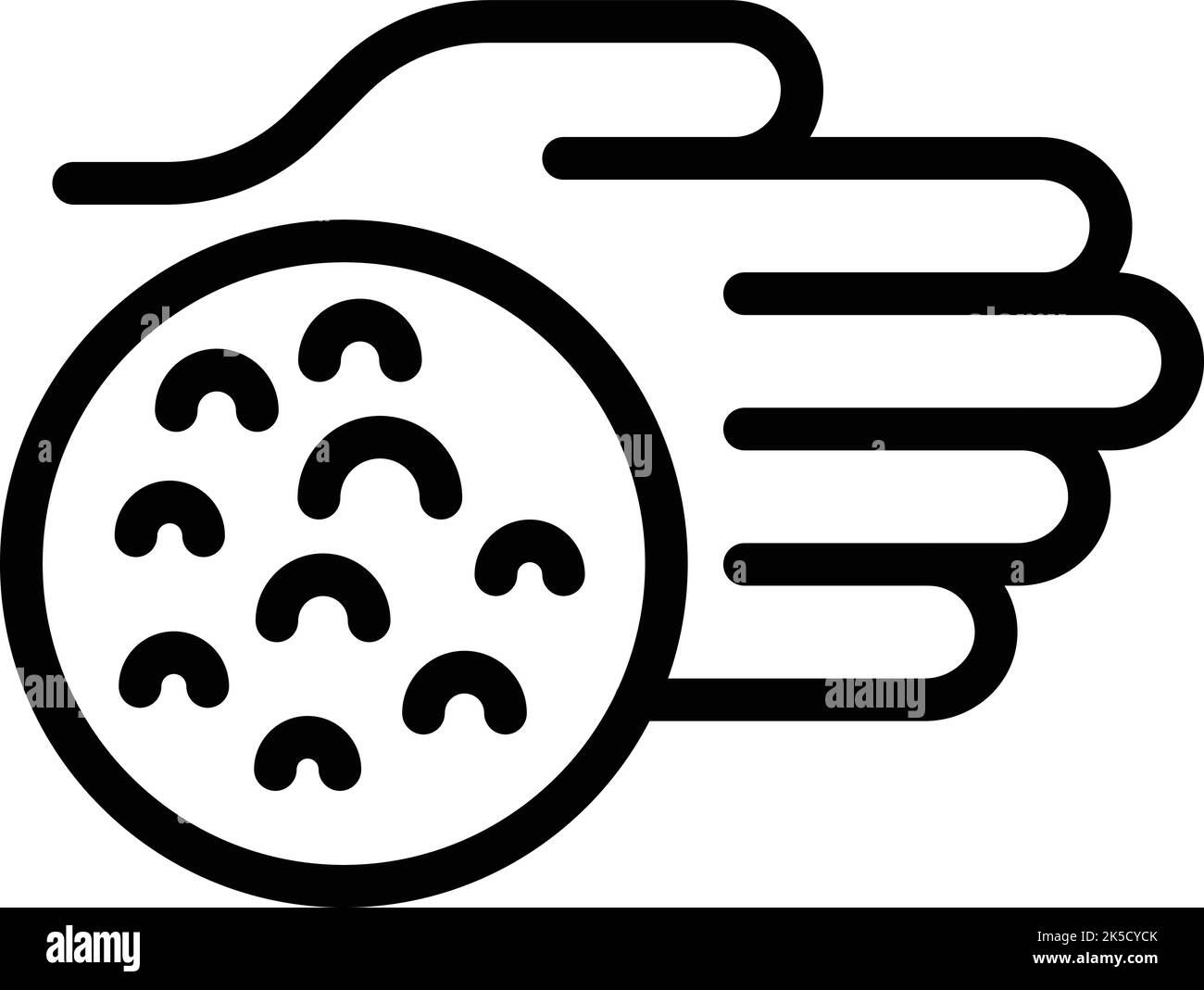 Hand skin problem icon outline vector. Clinic health. Dry disease Stock ...