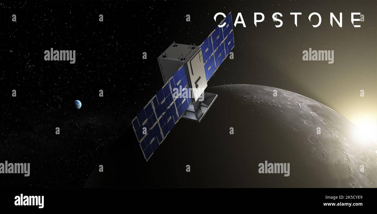 Virtual background of CAPSTONE spacecraft optimized for phone use (9x16 ...