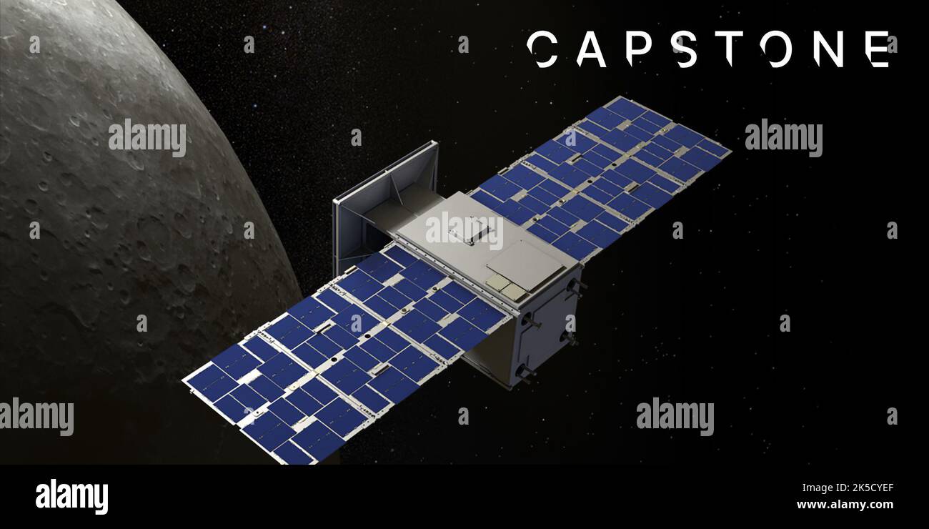 Virtual background of CAPSTONE spacecraft optimized for phone use (9x16 ...