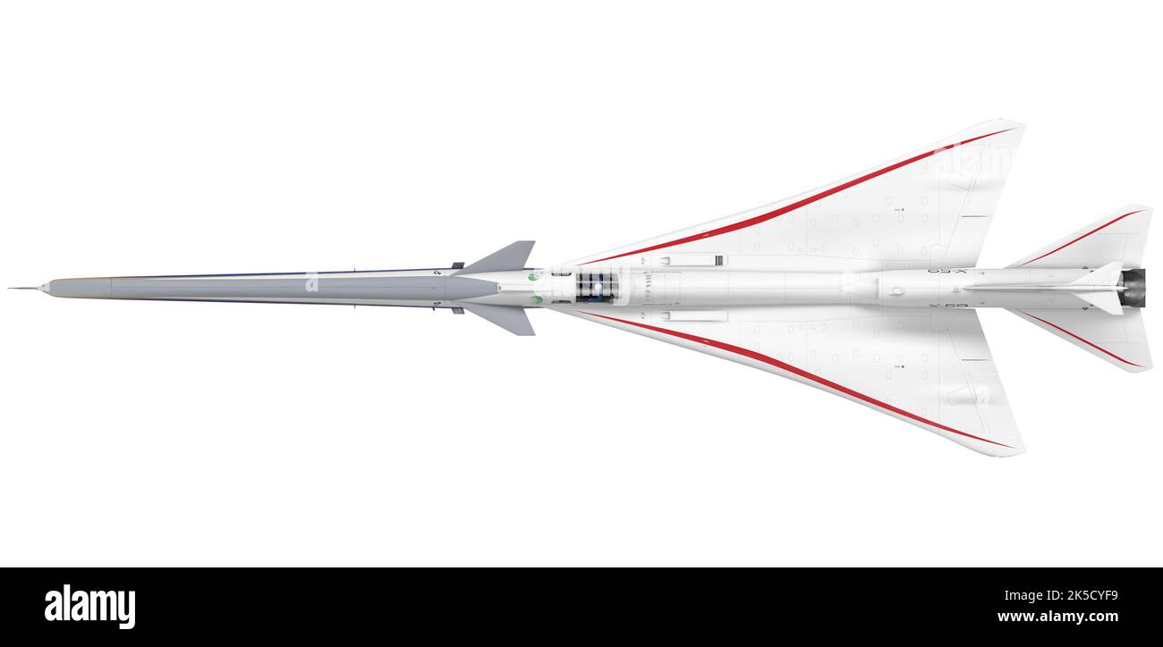Artist concept of the X-59 top view Stock Photo - Alamy