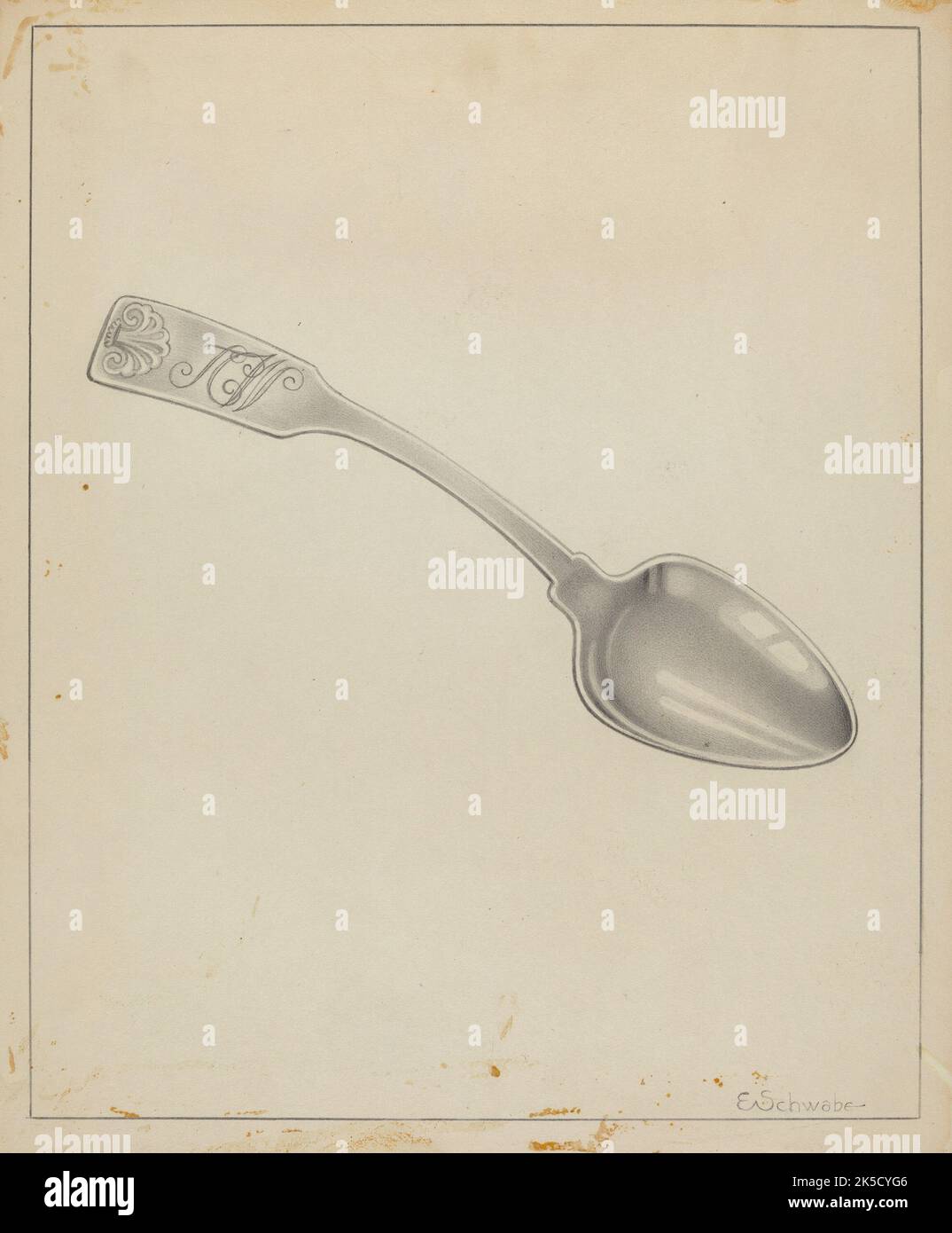 Silver Spoon, c. 1936 Stock Photo - Alamy
