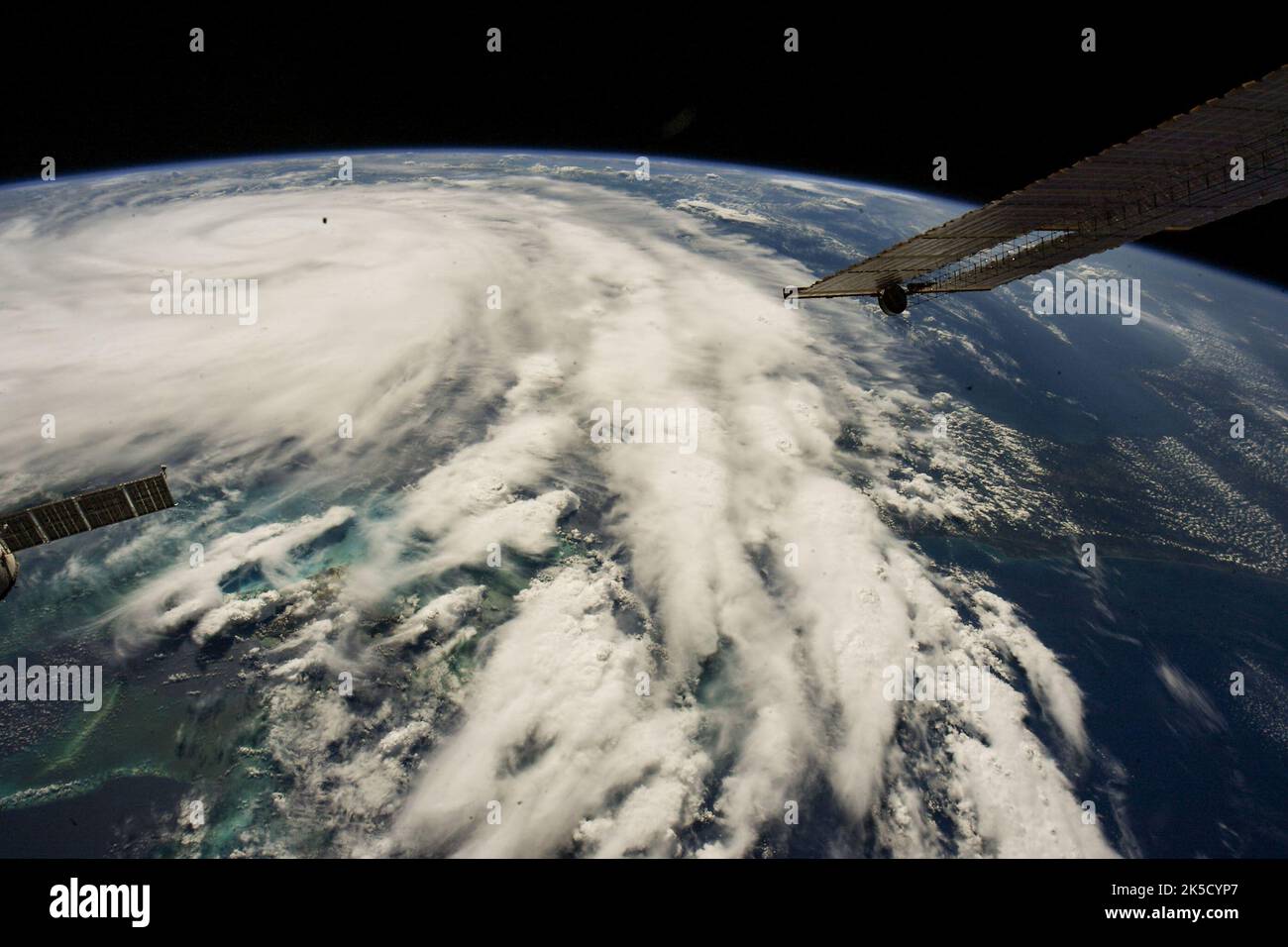 Hurricane Ian is pictured from the International Space Station as it ...