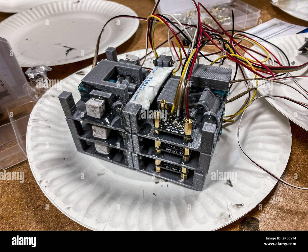 This image shows three modules of flight hardware for the Biopolymer ...