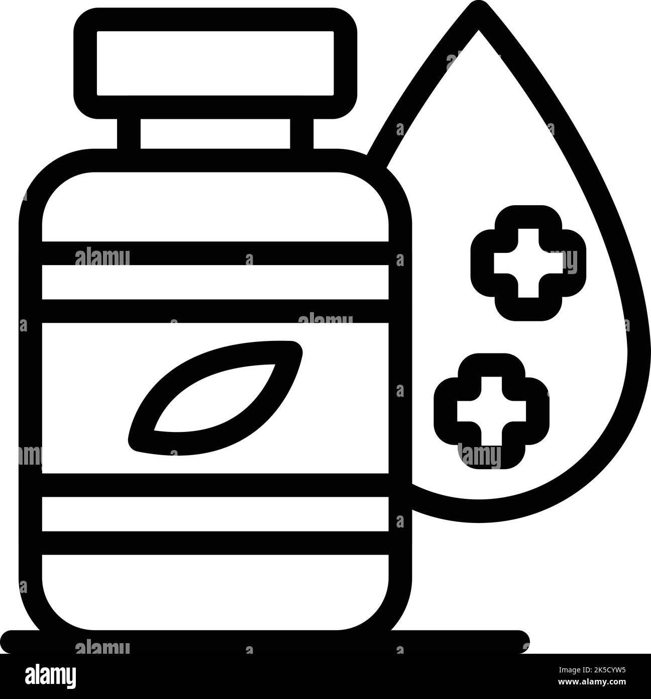 Skin drops icon outline vector. Clinic health. Medicine disease Stock ...
