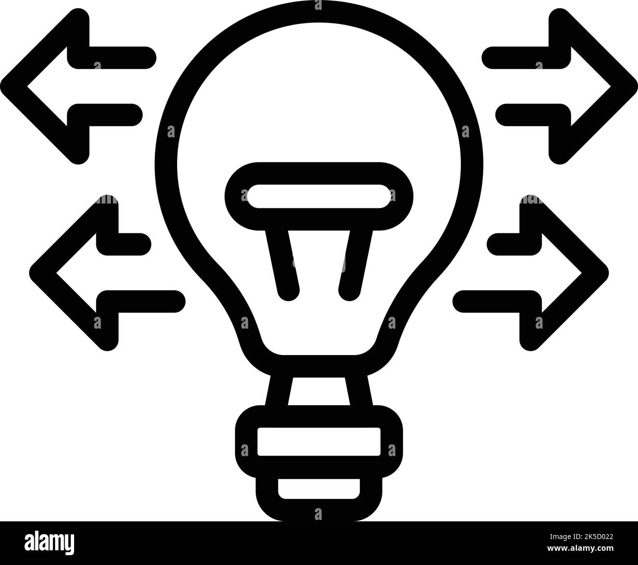 Idea bulb icon outline vector. Comfort zone. Business work Stock Vector ...