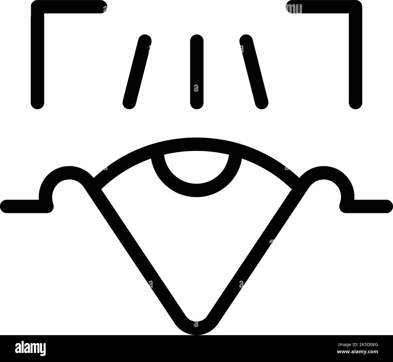 Eye care icon outline vector. Vision contact. Surgery optical Stock ...
