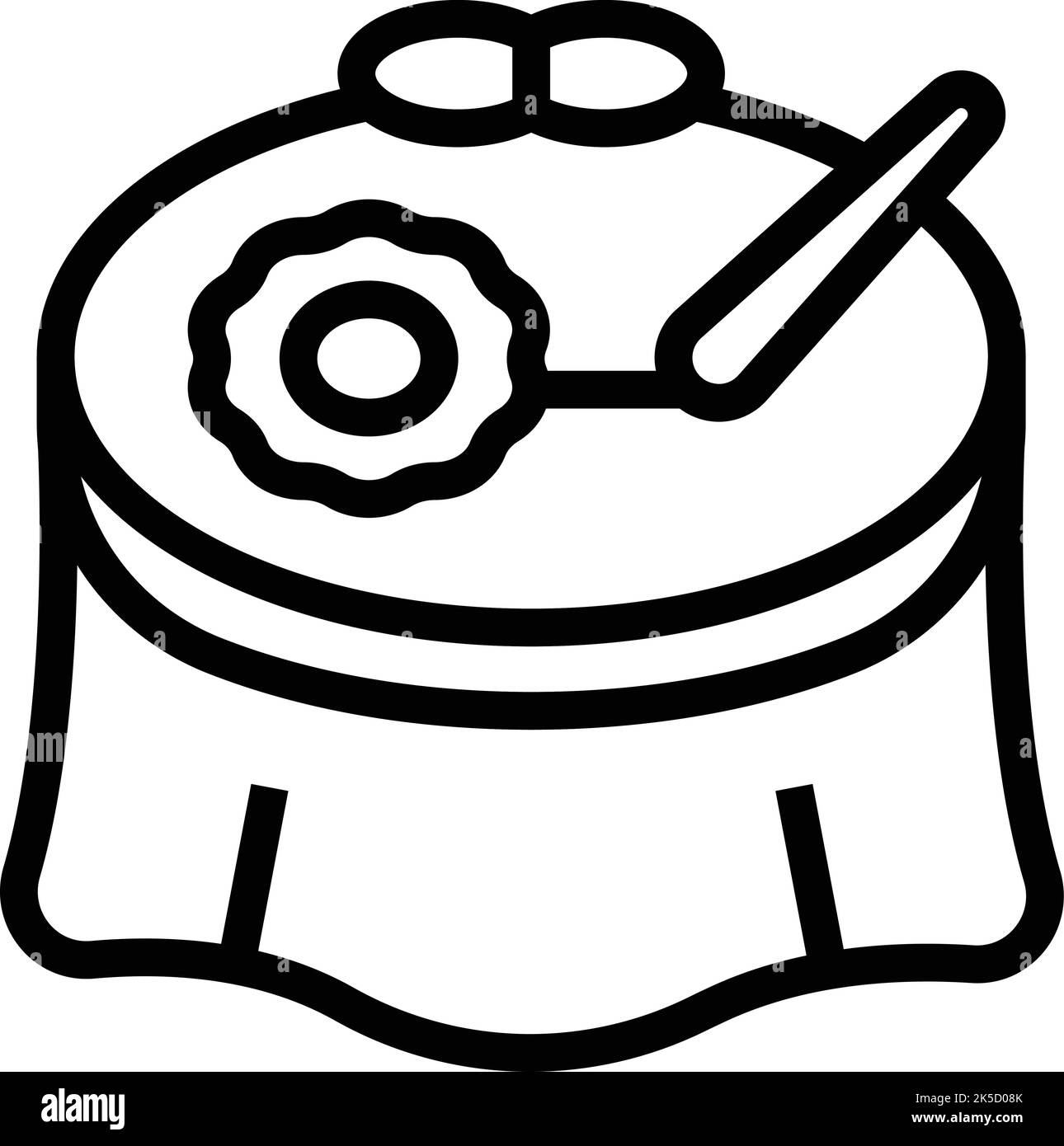 Embroidery table icon outline vector. Craft art. Studio fabric Stock ...