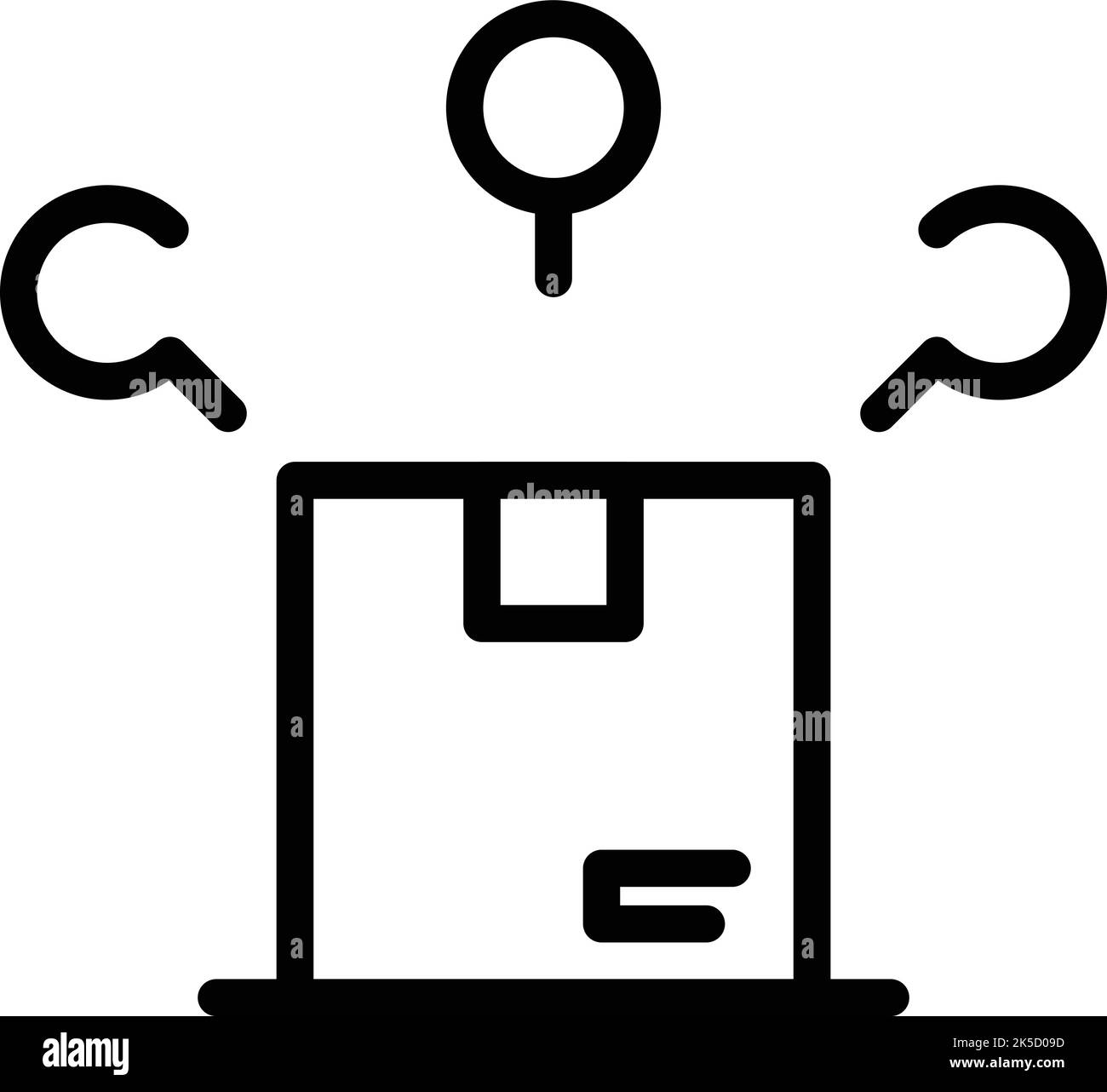 Parcel delivery icon outline vector. Van service. Cargo truck Stock ...