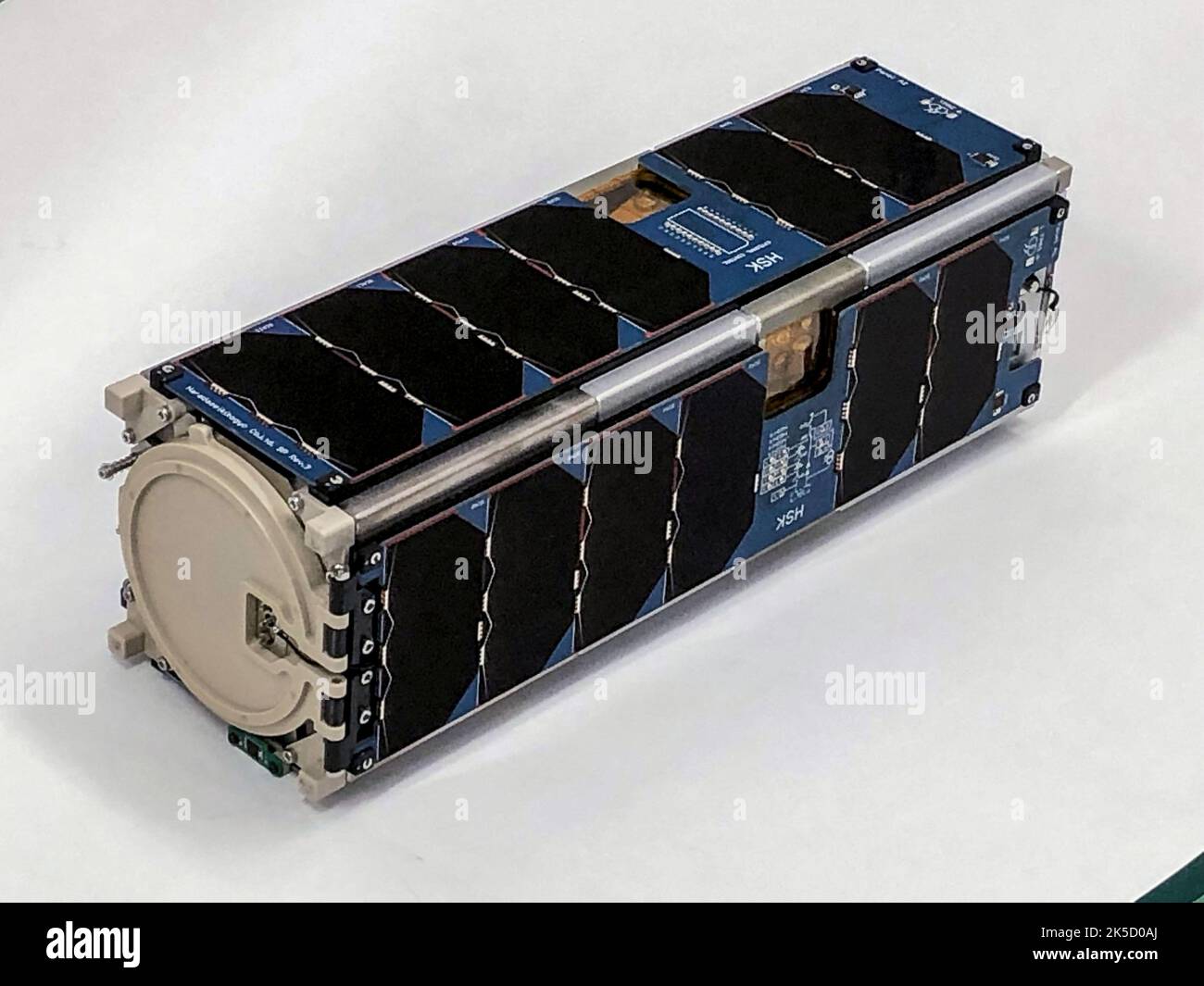 The HSKSAT 3U CubeSat, weighing 3.9 kg and developed by Harada Seiki ...