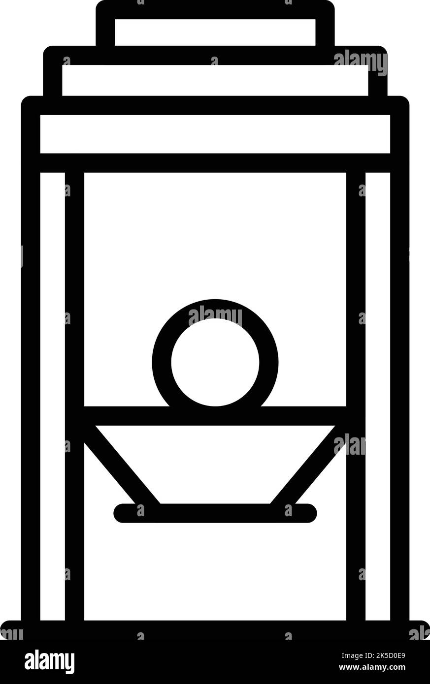 Glass production icon outline vector. Making sheet. Factory window ...
