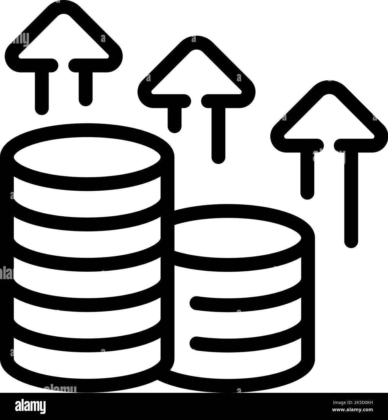 Money save up icon outline vector. Comfort zone. Work escape Stock ...
