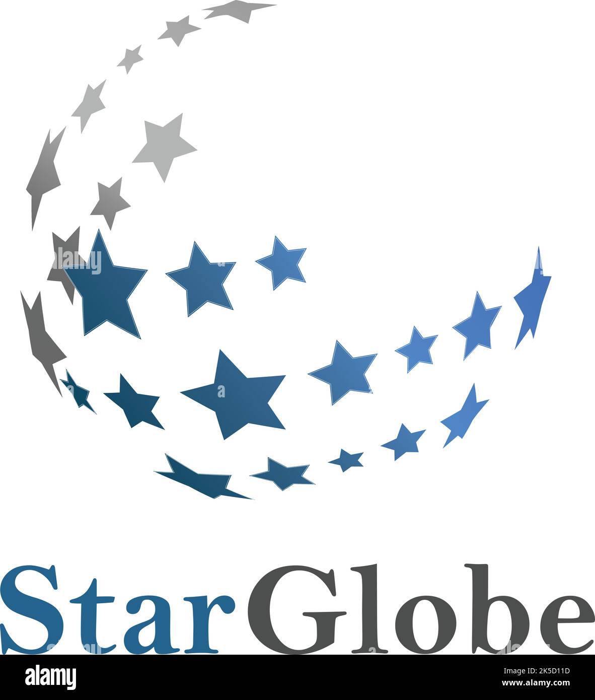 Simple minimalist elegant star globe logo vector design company startup success Stock Vector ...
