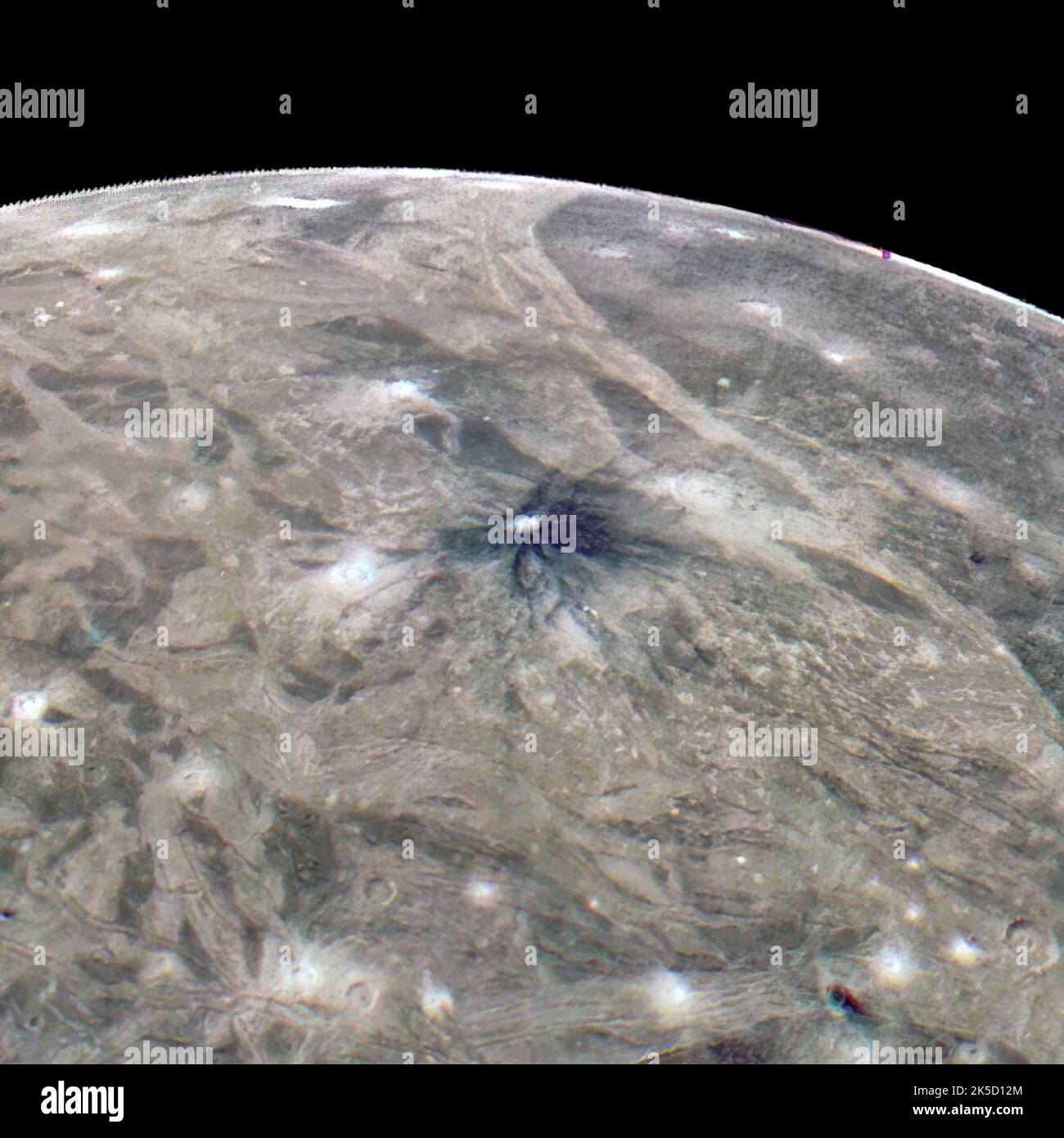 This look at the complex surface of Jupiter's moon Ganymede came from ...