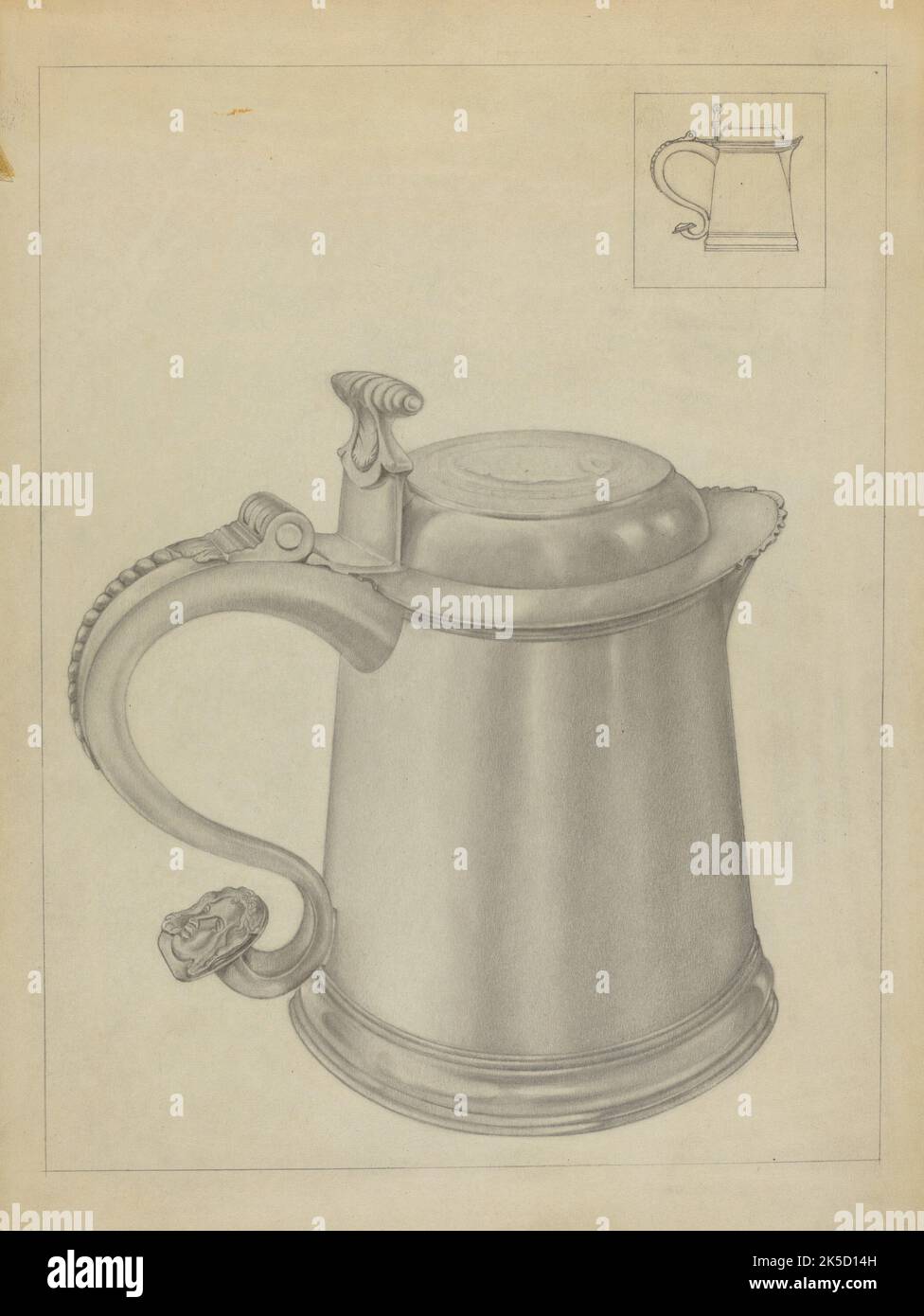 Silver Tankard, c. 1936 Stock Photo - Alamy