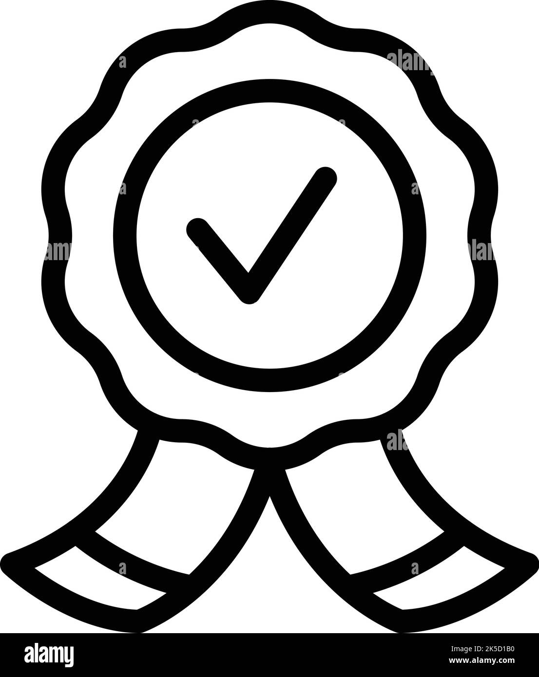 Approved emblem icon outline vector. Money report. Job check Stock ...