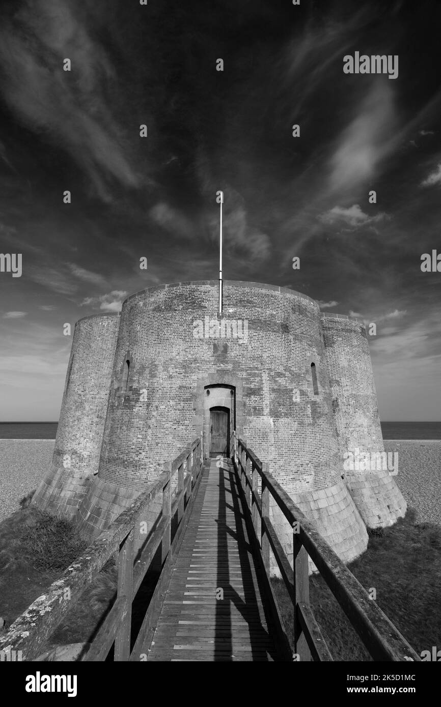 The Martello Tower, Aldeburgh town, Suffolk, East Anglia, England Stock ...