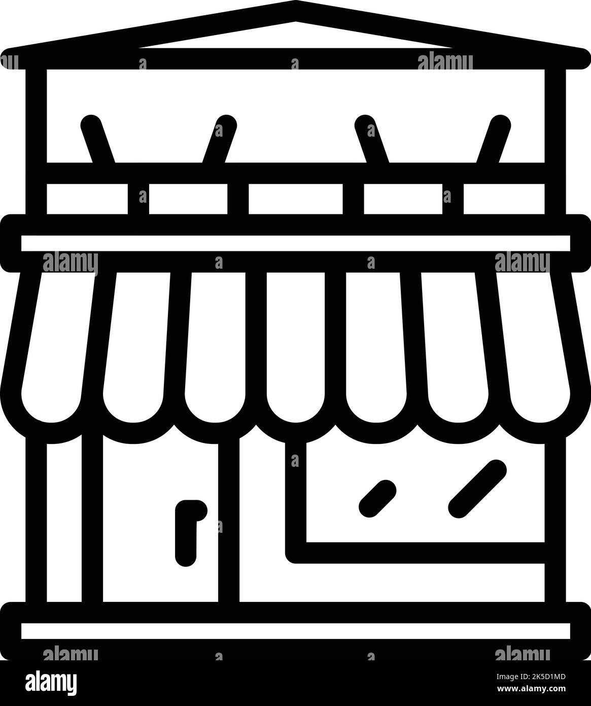 Street cafe icon outline vector. Food bar. Shop restaurant Stock Vector ...