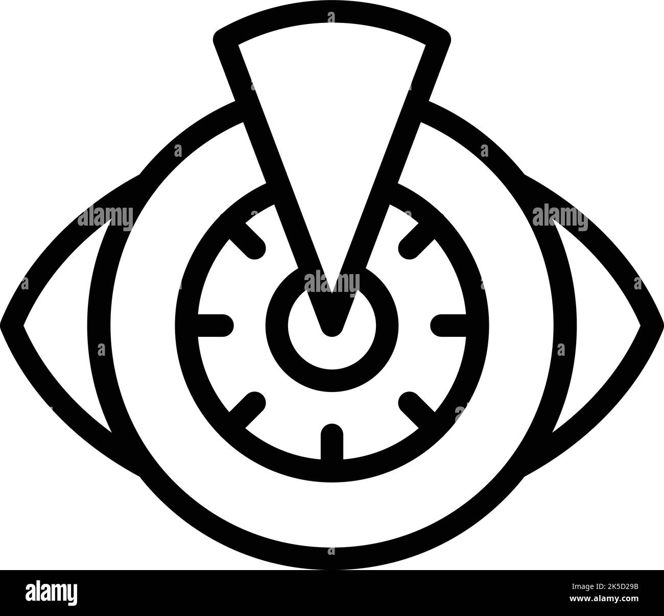 Optical eye icon outline vector. Surgery vision. Drop health Stock ...