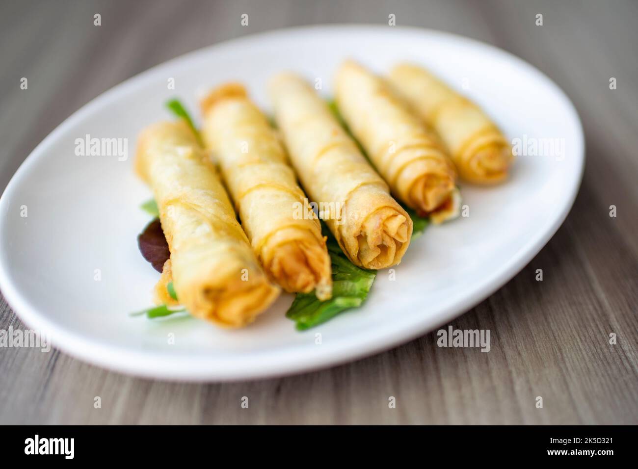 Fried cheese roll Stock Photo - Alamy
