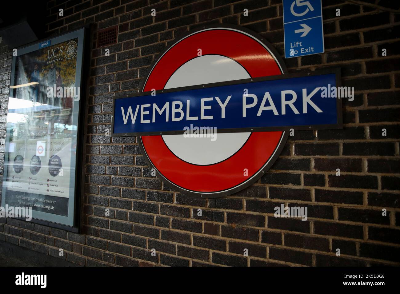Wembley Park signage during the International Friendly match between ...