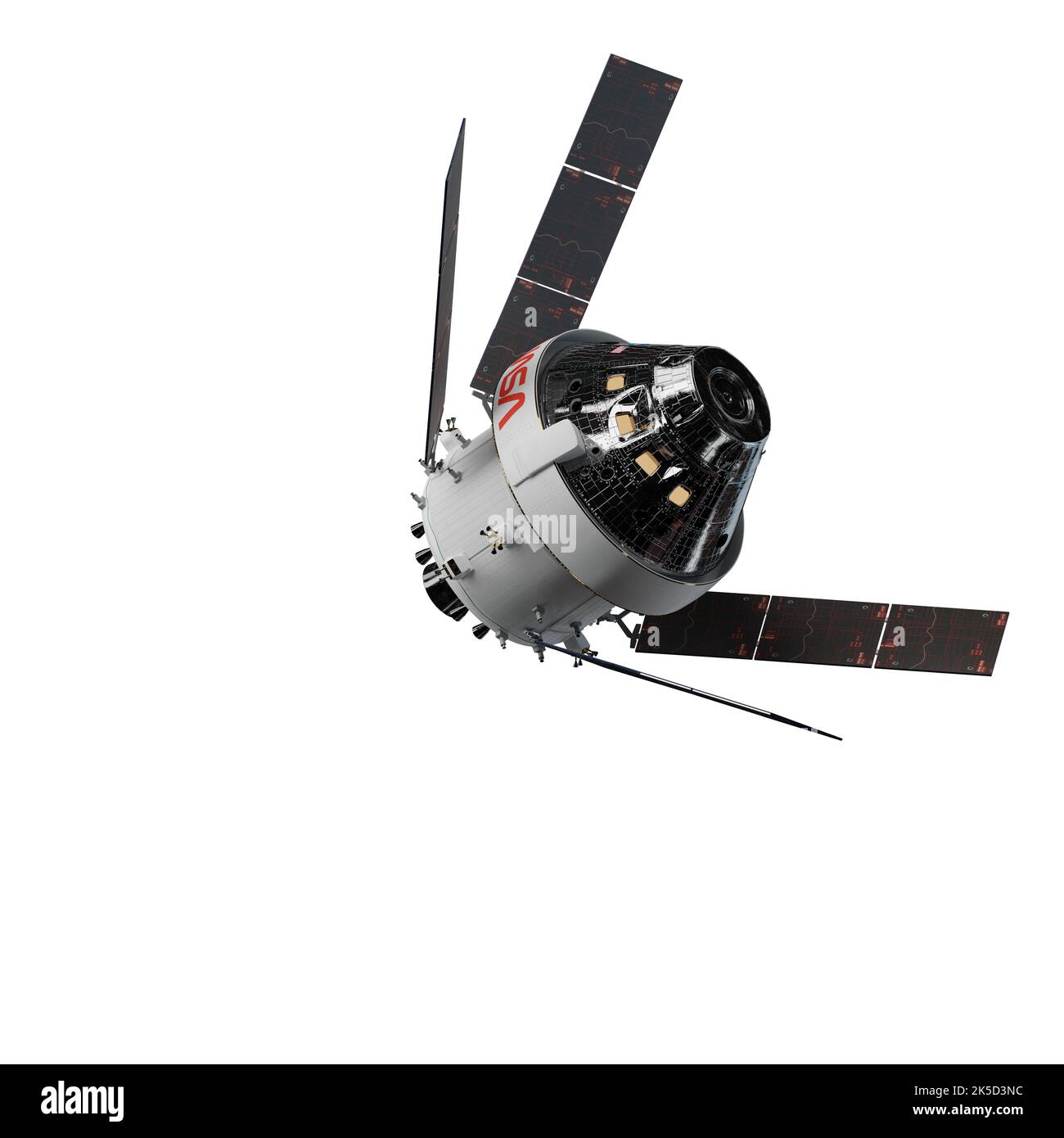 This is an artist's rendering of NASA's Orion Artemis I spacecraft ...