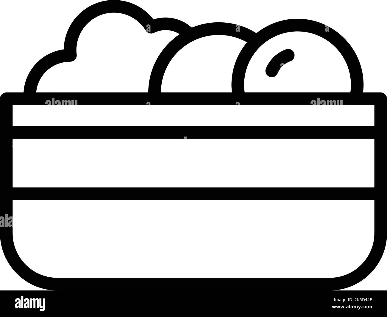 Salad Bowl Icon Outline Vector Food Restaurant Bar Meal Stock Vector Image And Art Alamy