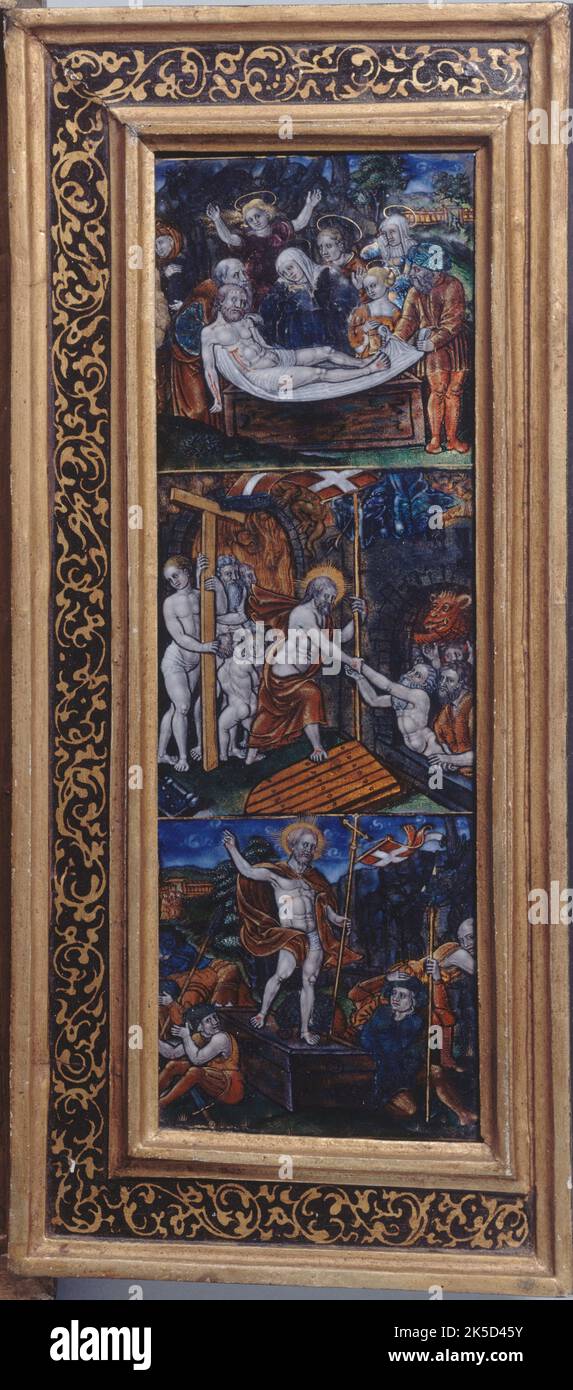 Scenes from the life and passion of Christ, late 15th-early 16th century. Right panel of a ...