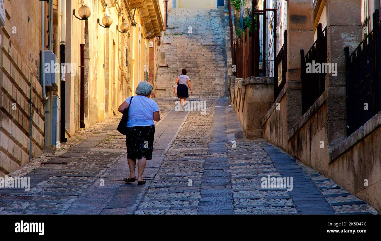 Italy, Sicily, baroque corner, baroque city, Noto, baroque architecture ...