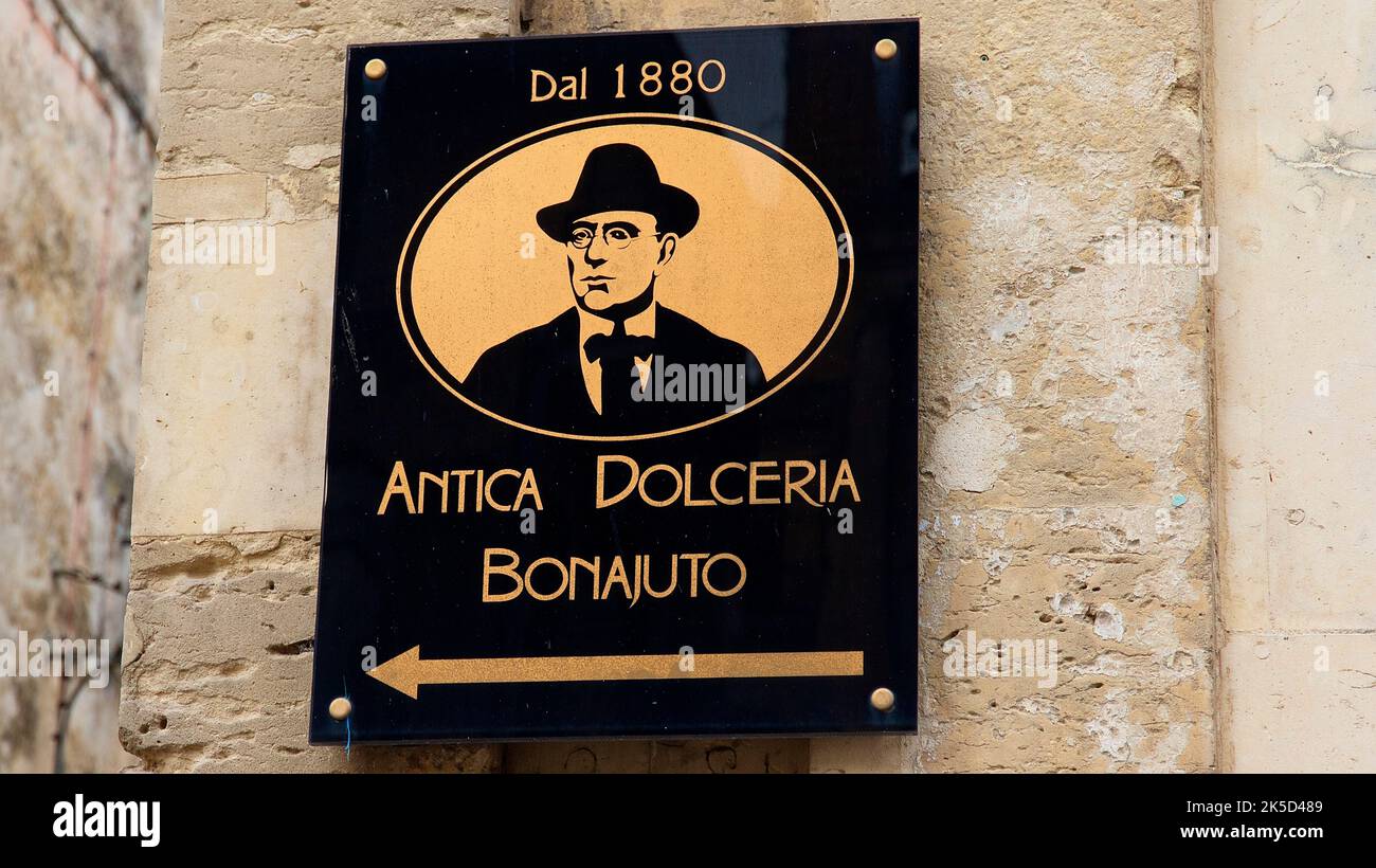 Italy, Sicily, baroque angle, baroque city, Modica, old town ...