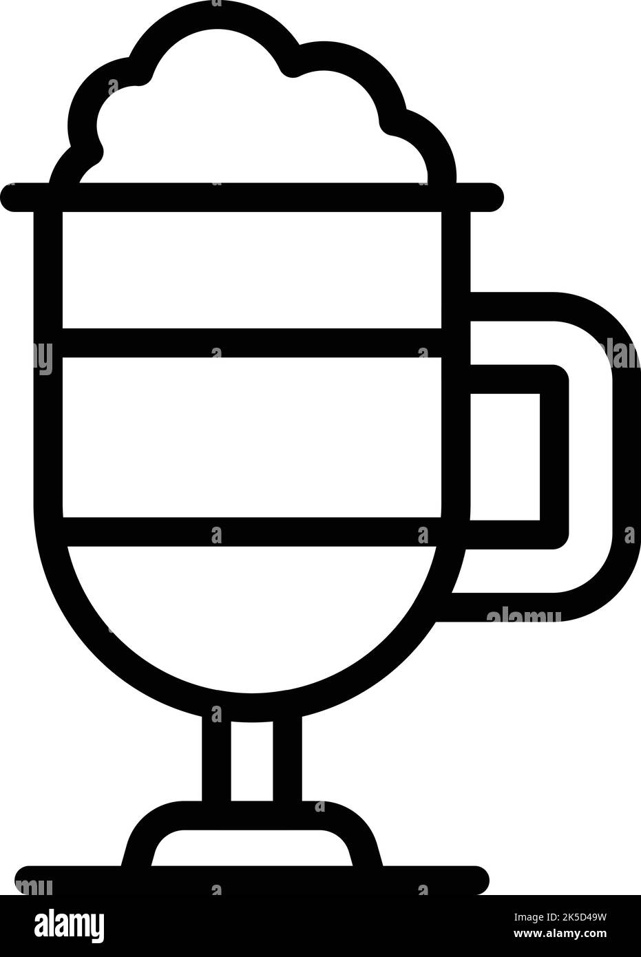 Milkshake outline icon Black and White Stock Photos & Images - Alamy