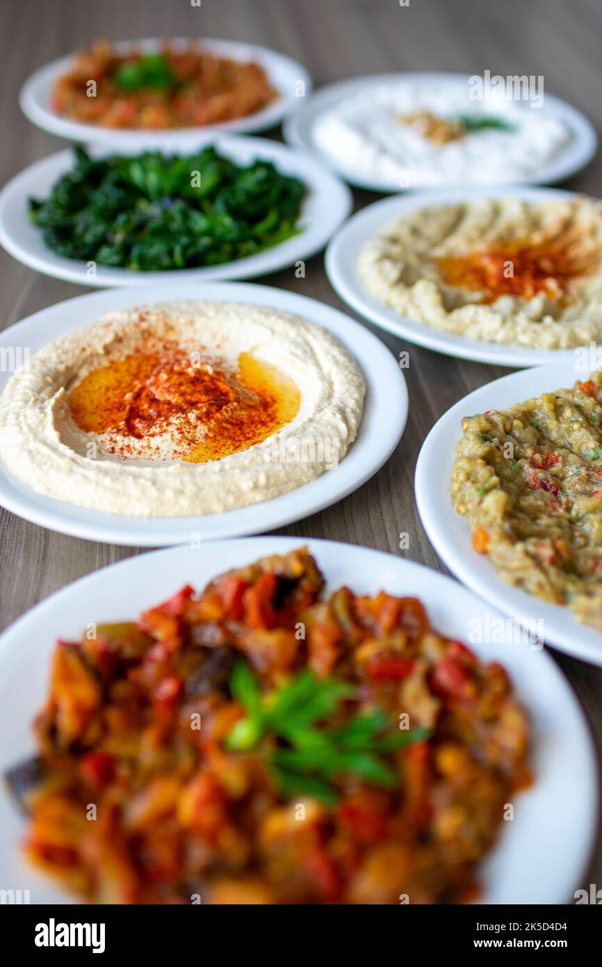 Turkish mixed appetizer Stock Photo - Alamy