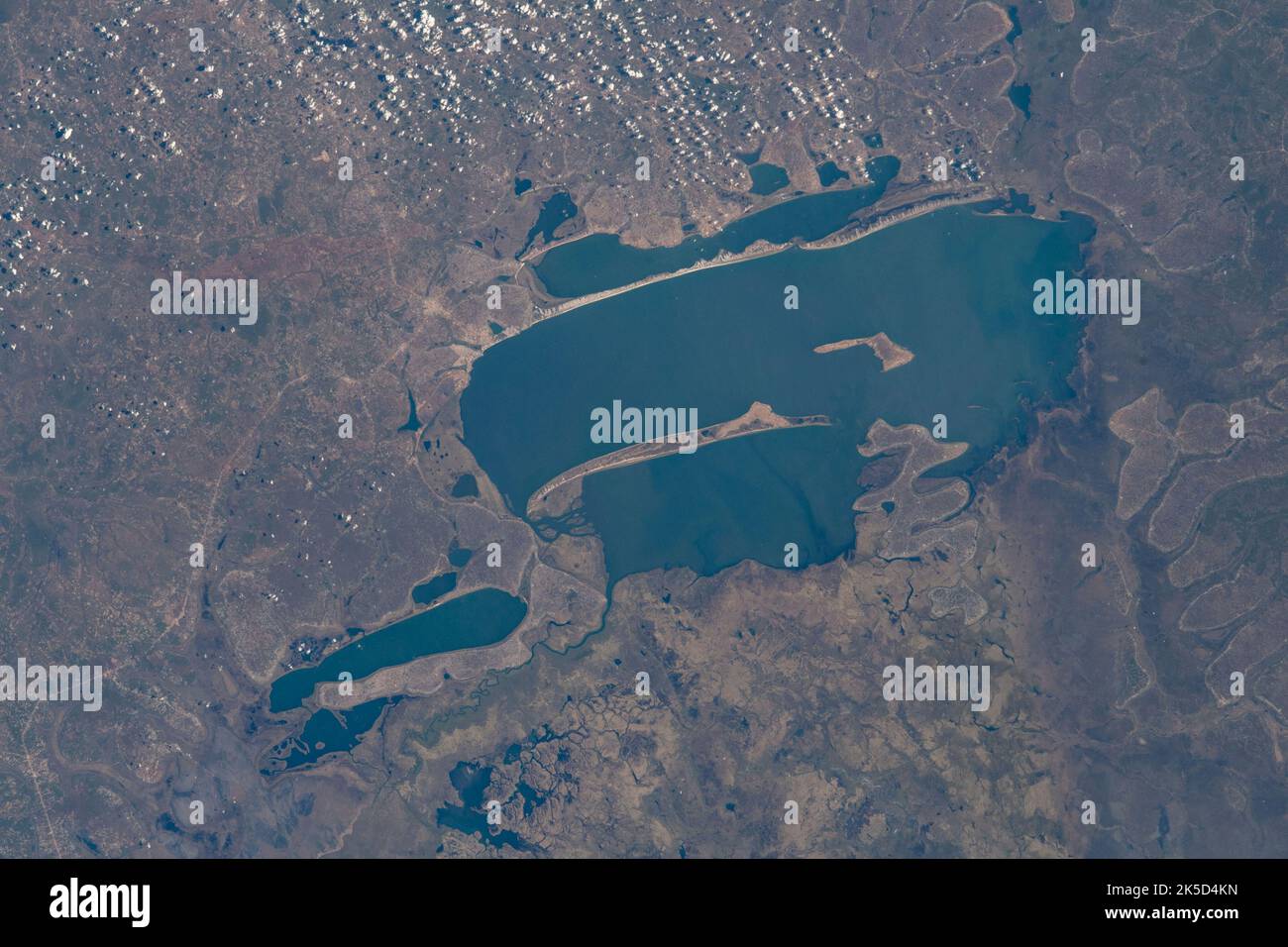 Four major lakes in Zambia including (from top to bottom) Lake Chifunabuli, Lake Bangweulu, Lake ...