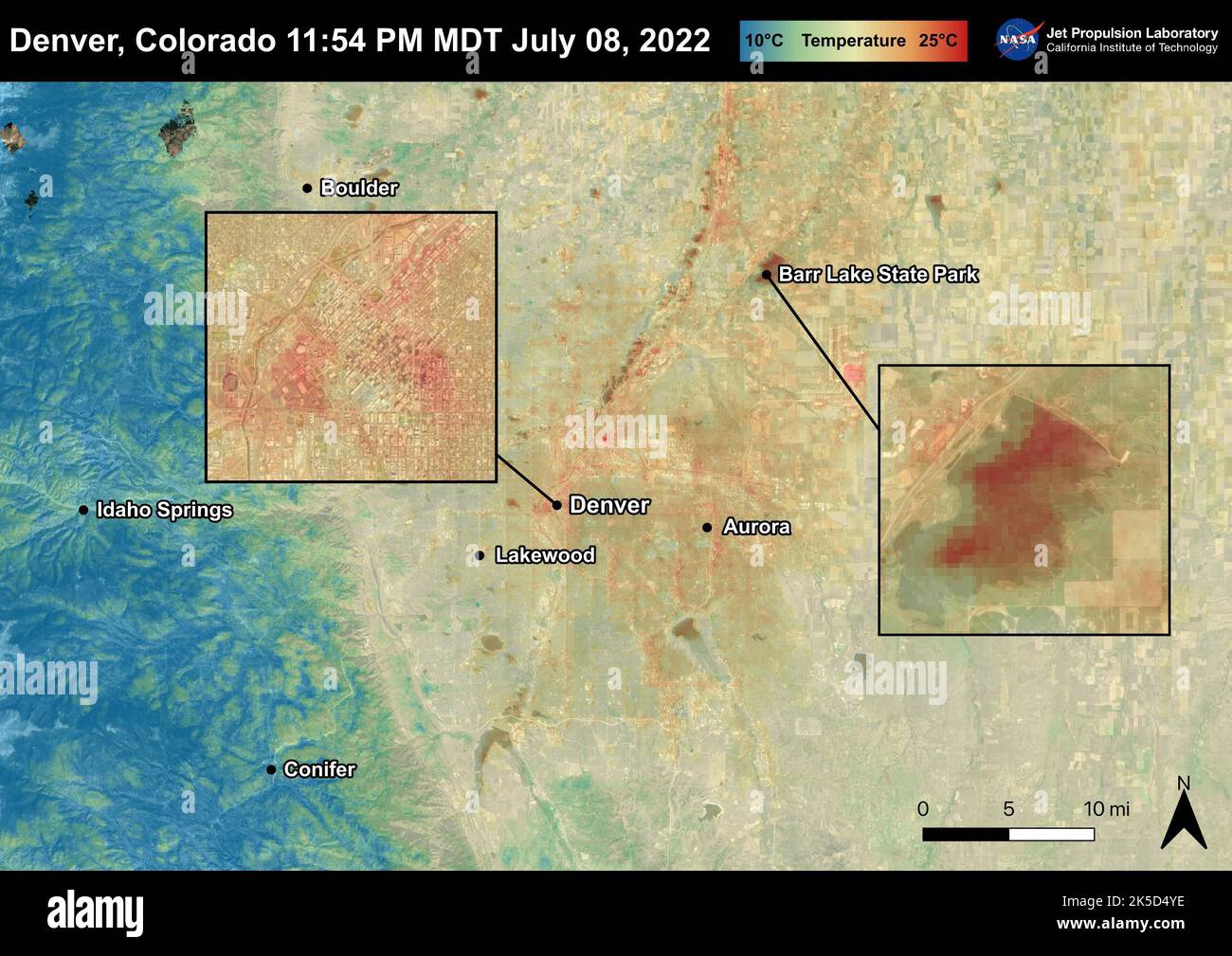 Denver, Colorado reached 96 degrees Fahrenheit on July 8th, 2022. In ...